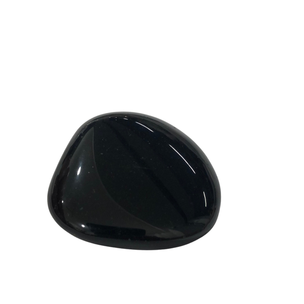 Black Obsidian Worry Stone – Protection and Emotional Healing Crystal ...