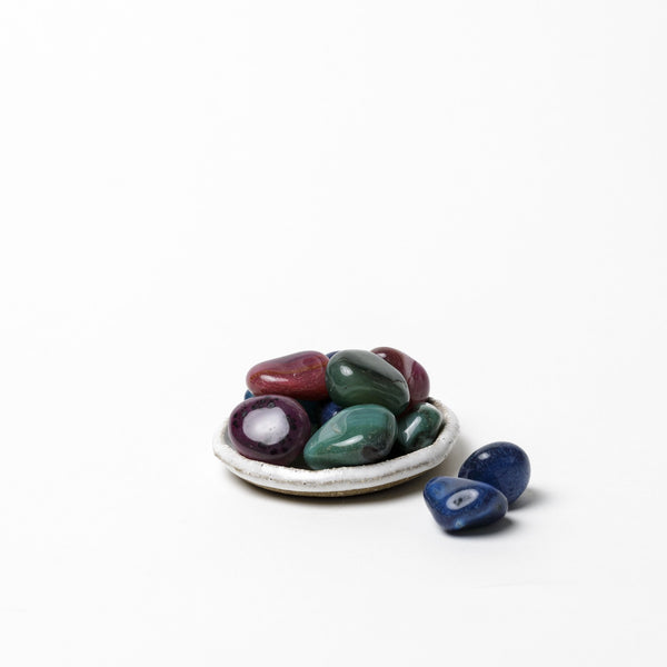 Blue Agate Tumble Stone - Luna & Soul