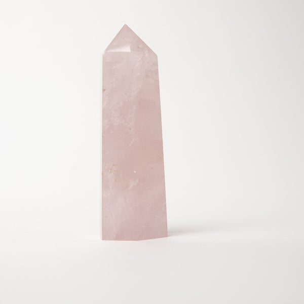 Rose Quartz Crystal Tower | Luna & Soul Sustainable Yoga Wear